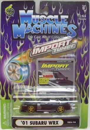 2002 MUSCLE MACHINES - IMPORT TUNER【'01 SUBARU WRX】 BLACK/RR ...
