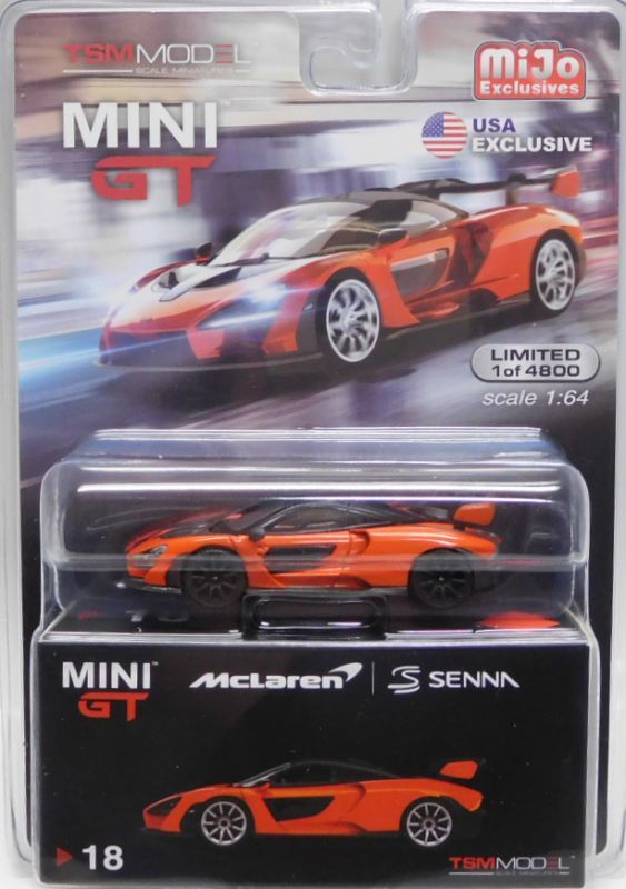 2019 TSM MODELS - MINI GT "MIJO EXCLUSIVE" 【McLAREN SENNA】 ORANGE/RR (USA EXCLUSIVE)(CHASE ...